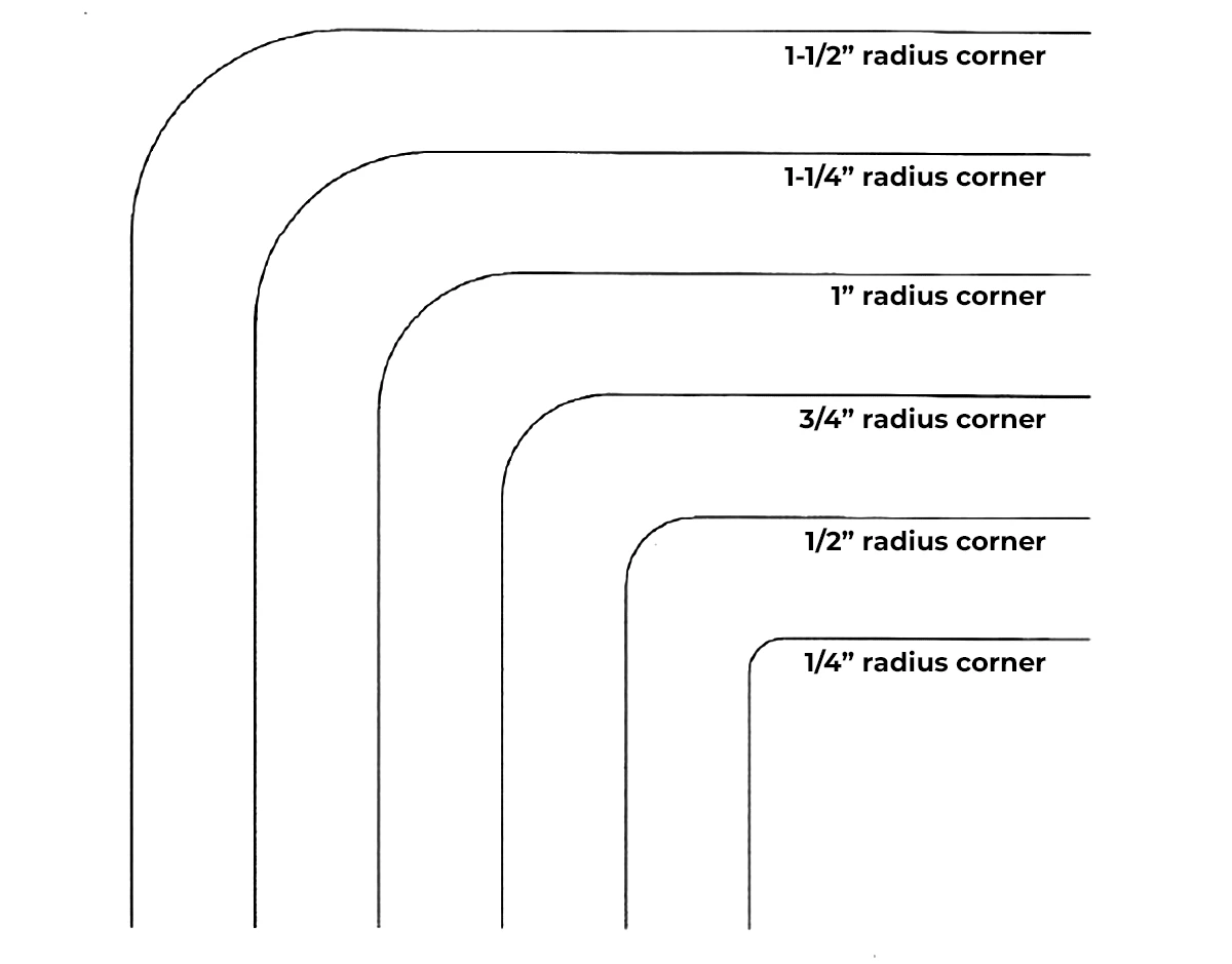 Radius Corner - X Stone & Cabinetry